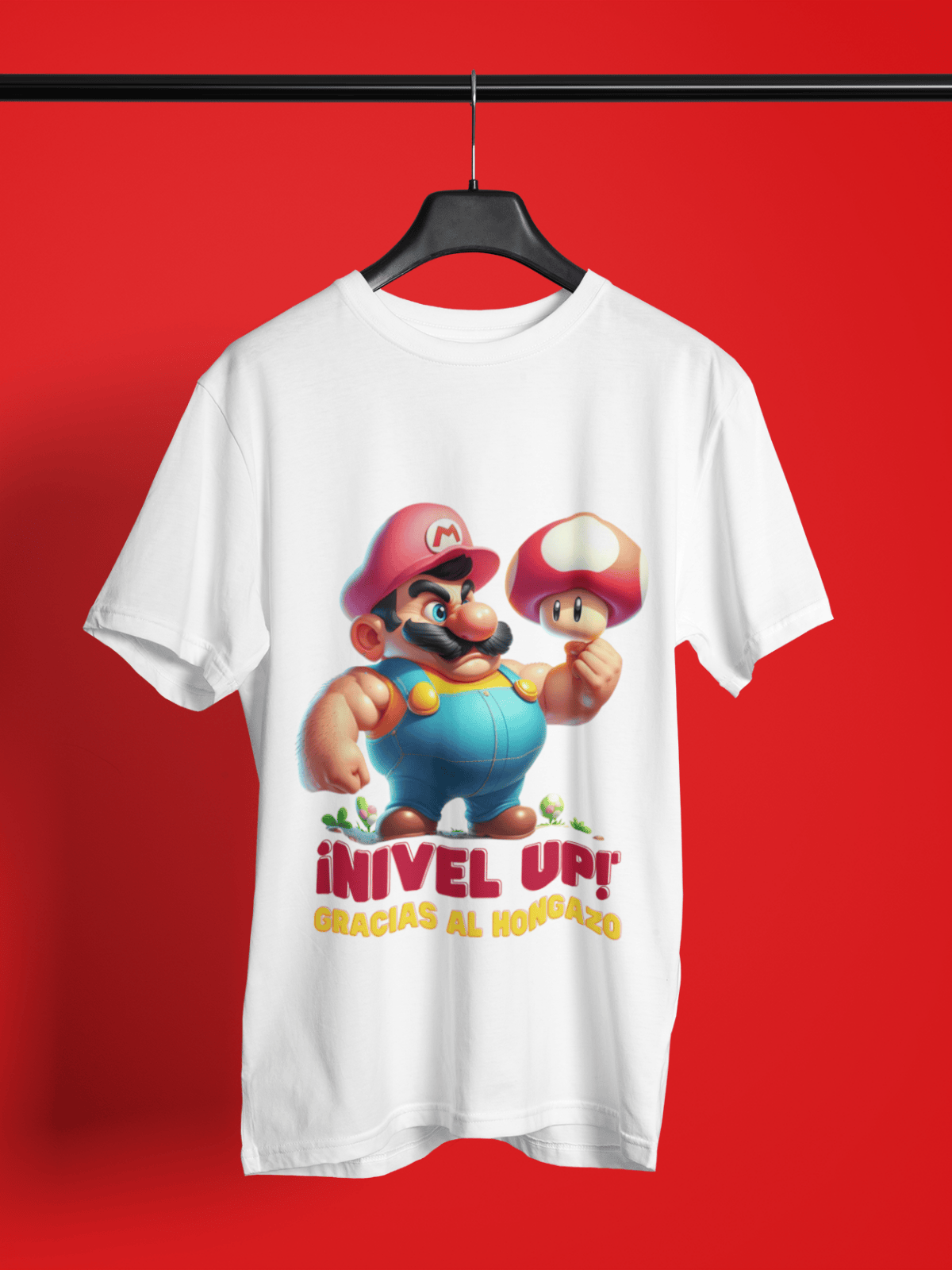 Nelo: Camiseta Super Mario Bros - Poder del Hongo - UG MASTER